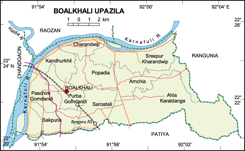 বোয়ালখালী উপজেলার ইউনিয়ন সমূহ
